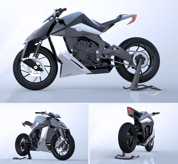 BMW Urban Racer and Feline One Motorcycles - azureazure.com