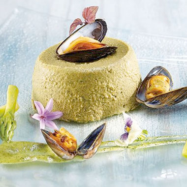 Zucchini And Mussels Flan - AzureAzure.com